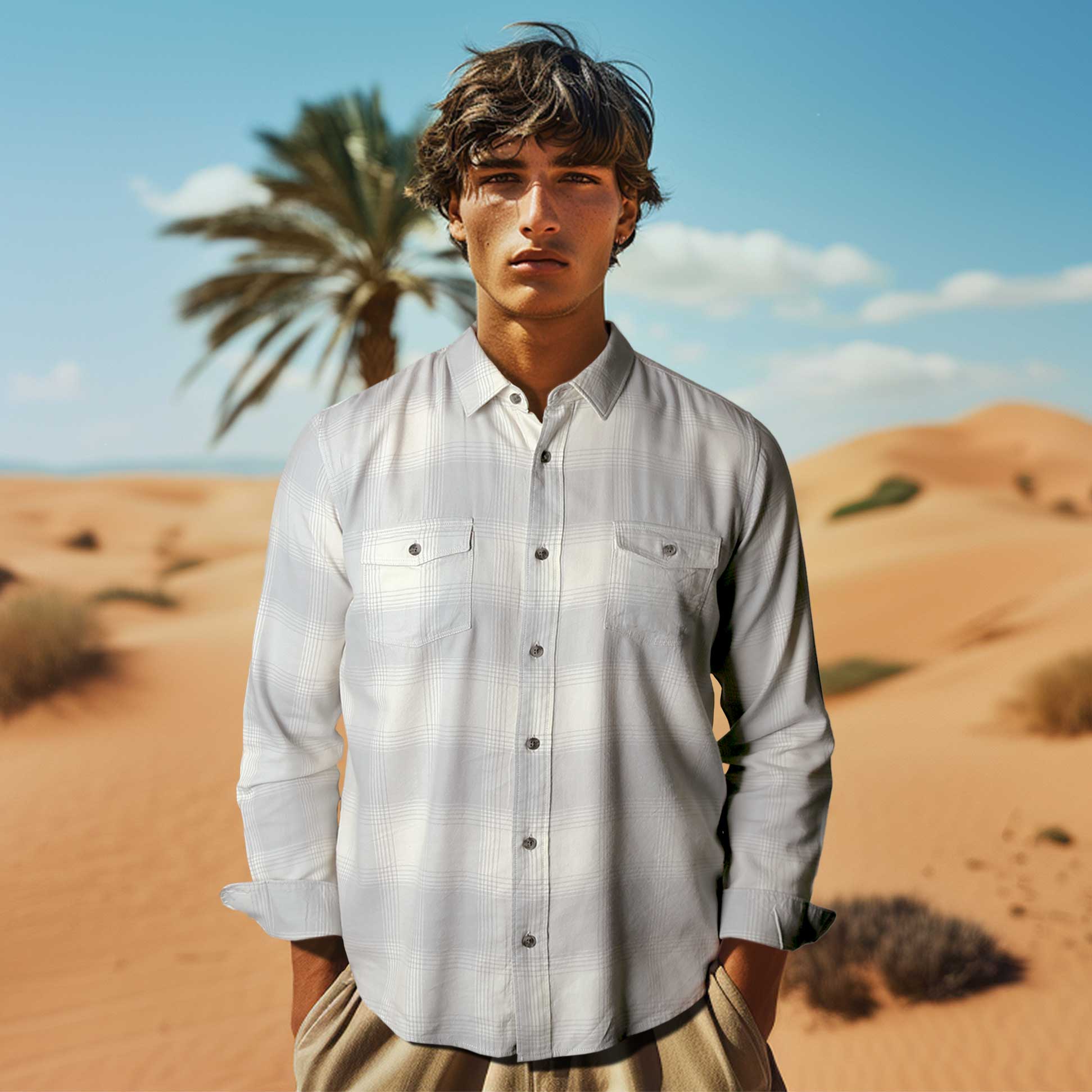 Paige Everett Shirt in Sandy Bluffs | Paige | Norton Barrie