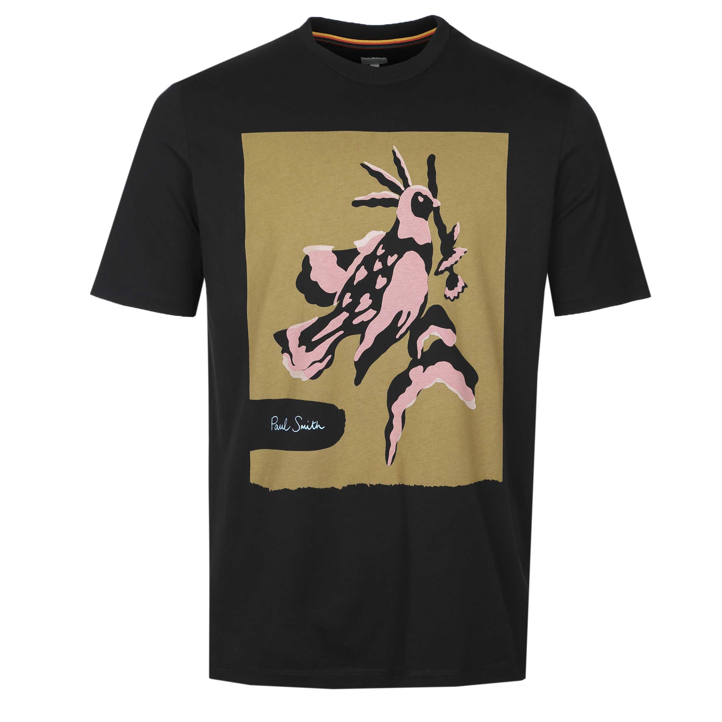Paul Smith Bird Print T Shirt in Black | Paul Smith | Norton Barrie