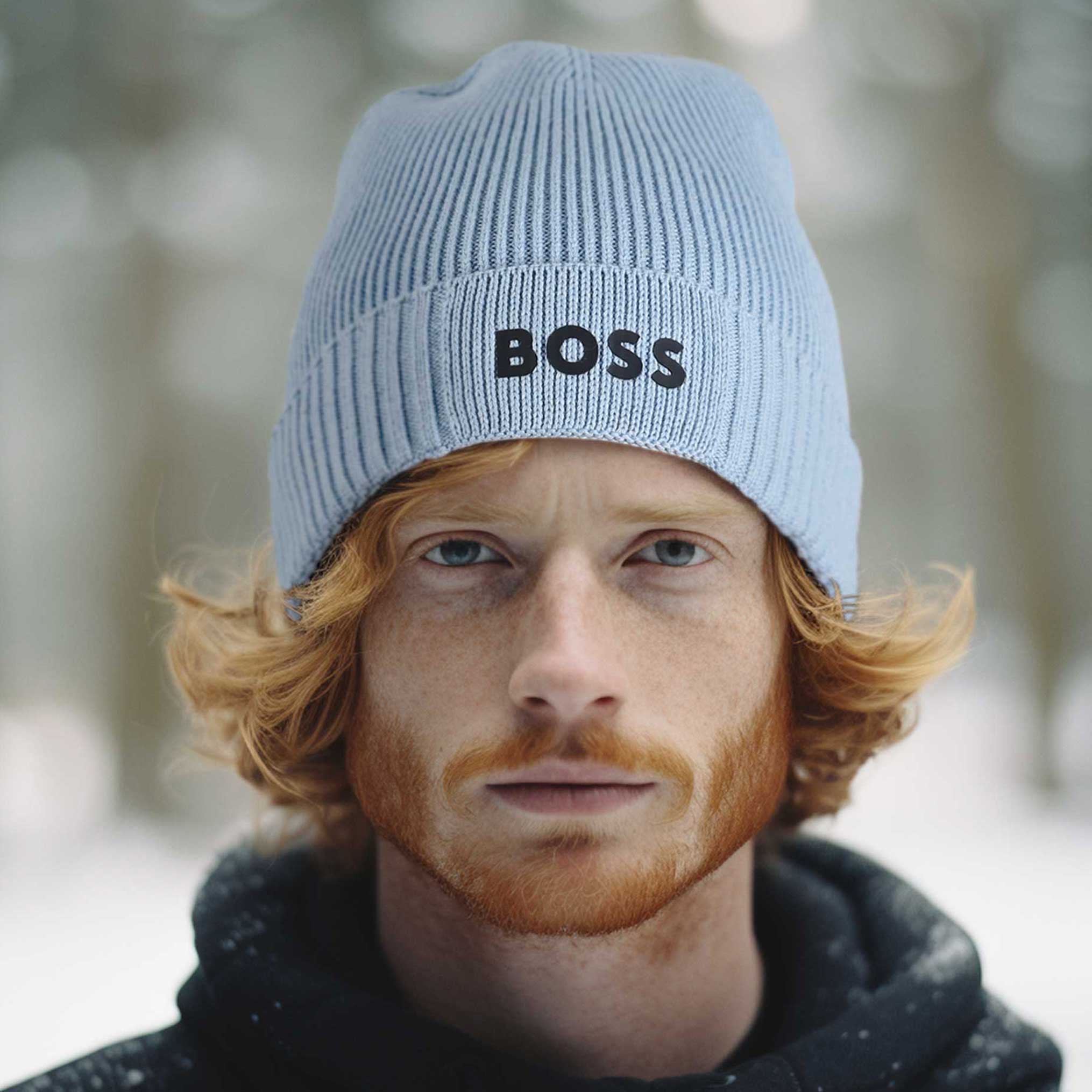 BOSS Asic Beanie X in Open Blue I BOSS I Norton Barrie