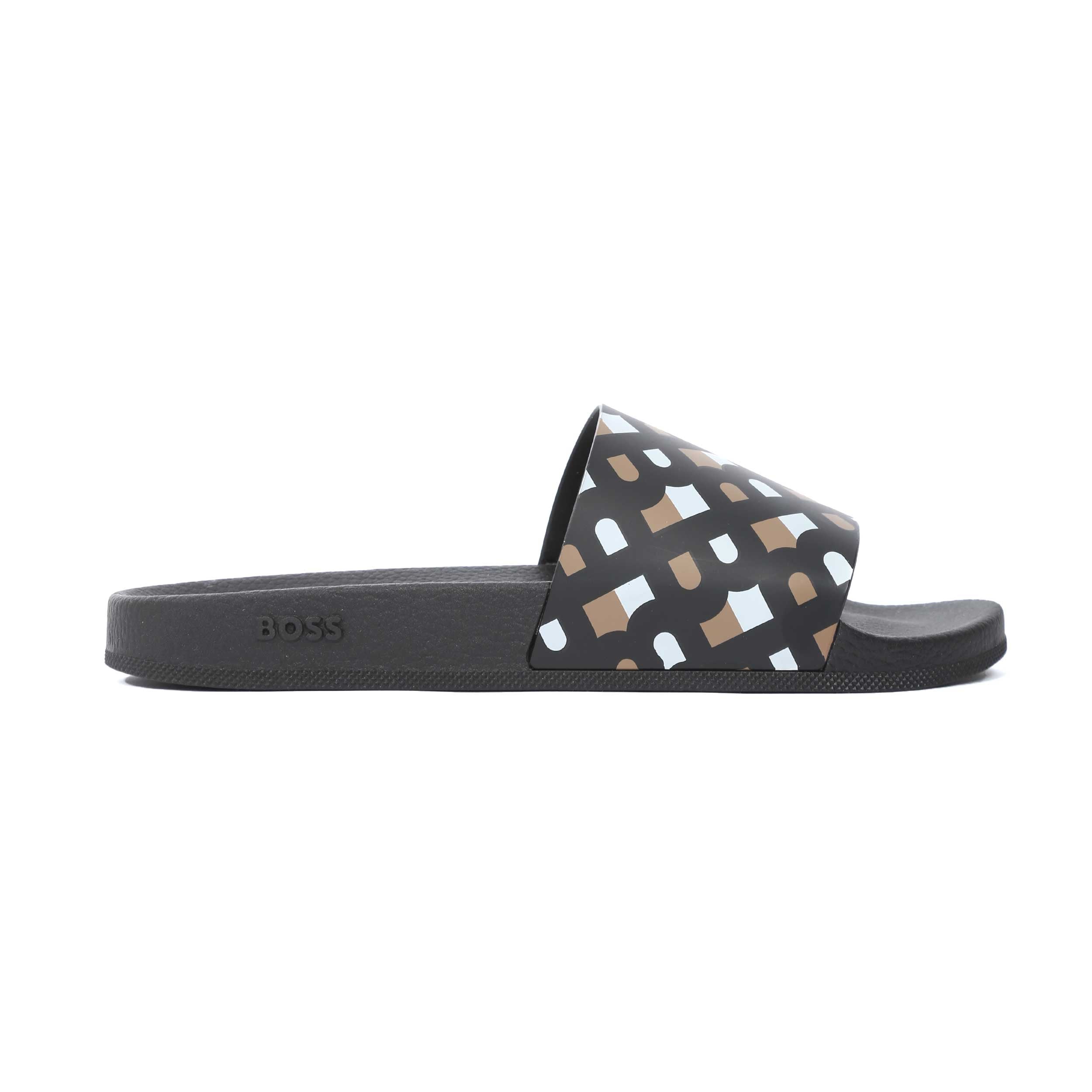 BOSS Bay it Slid mn Slide in Black & Brown – Norton Barrie
