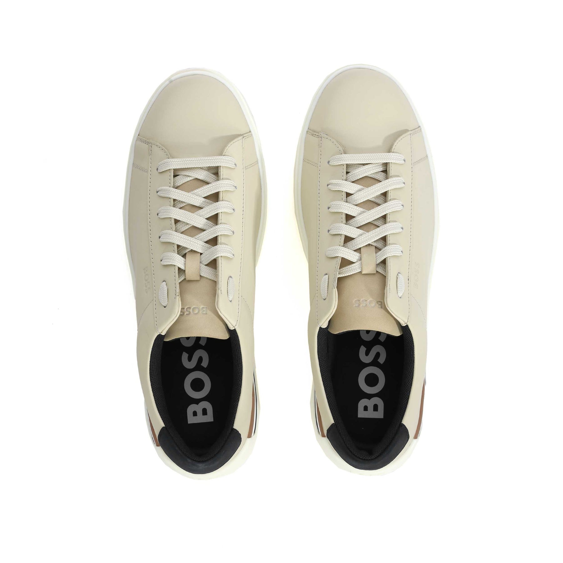 BOSS Clint Tenn ltnu Trainer in Beige | BOSS | Norton Barrie