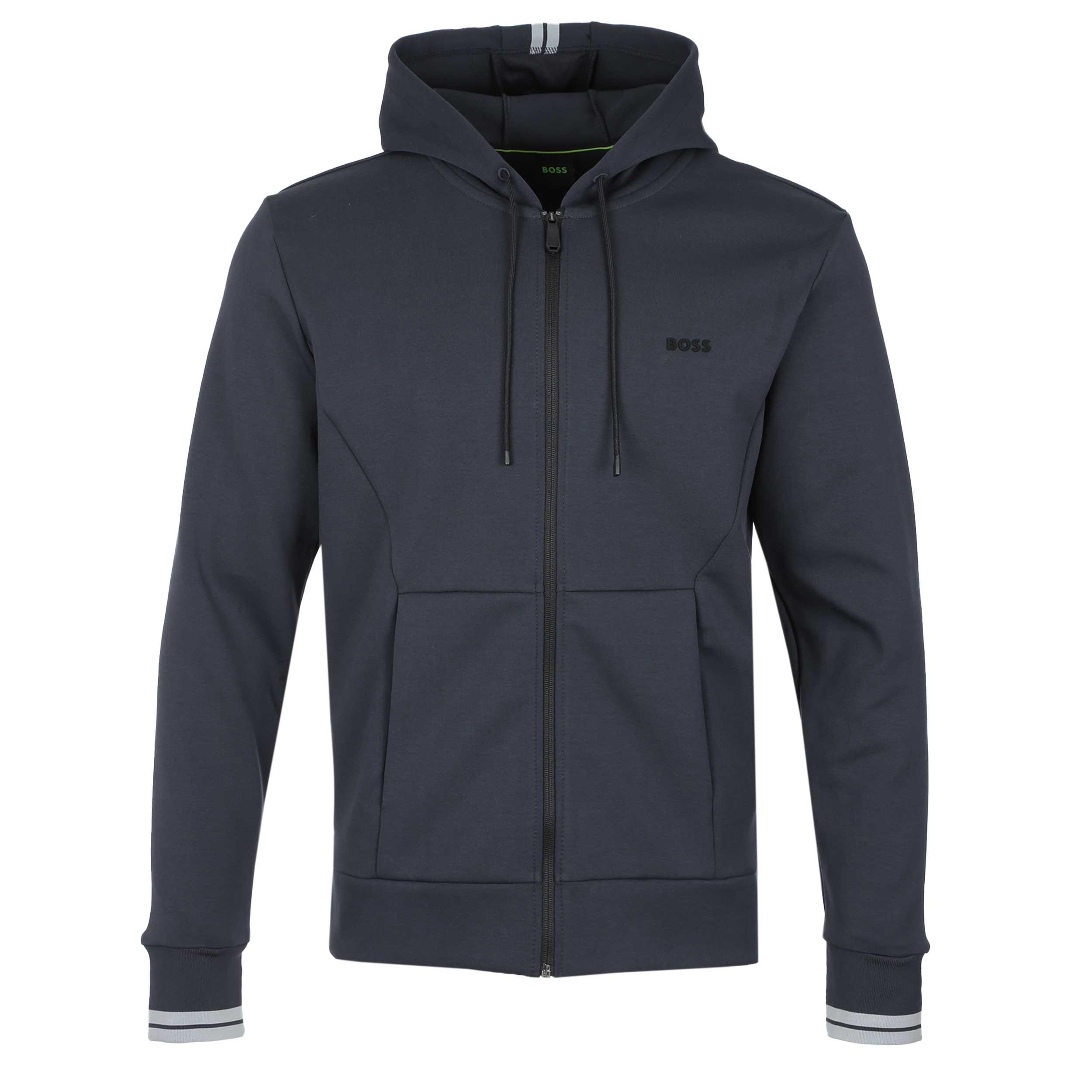 BOSS FZ Hoodie Zone Sweatshirt in Dark Blue | BOSS | Norton Barrie