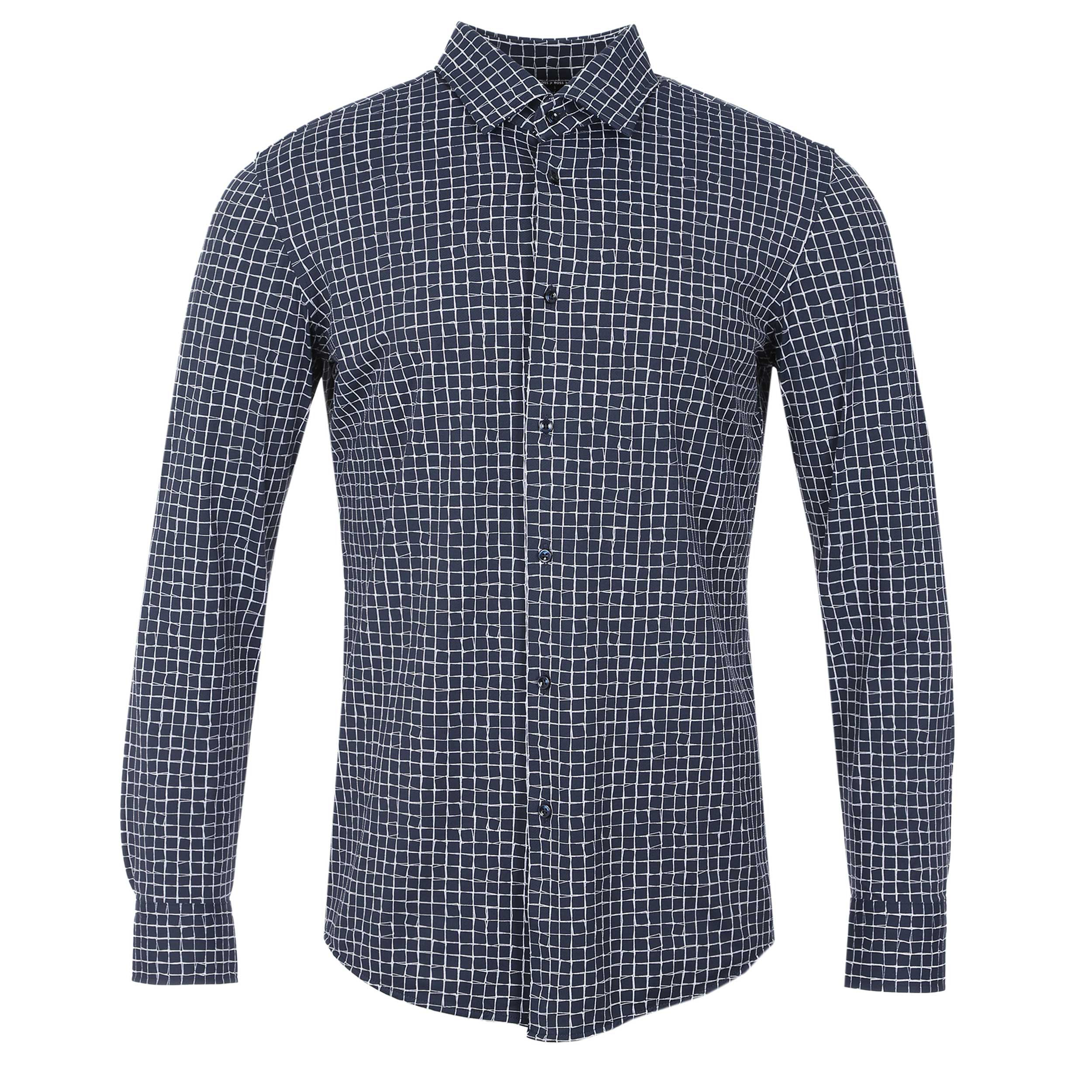 BOSS P Hank Kent C1 222 Shirt in Dark Blue | BOSS | Norton Barrie