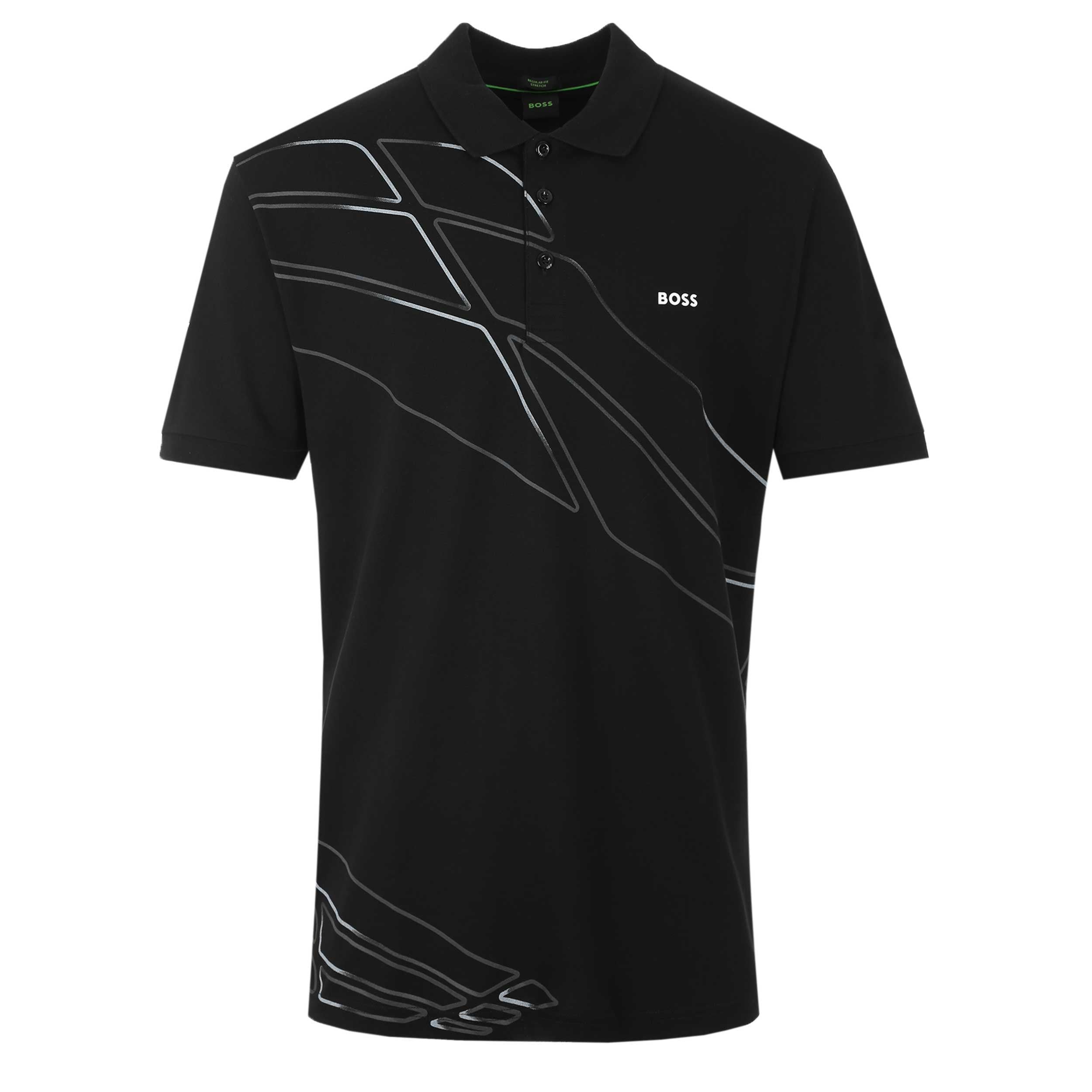 BOSS Paddy 3 Polo Shirt in Black | BOSS | Norton Barrie