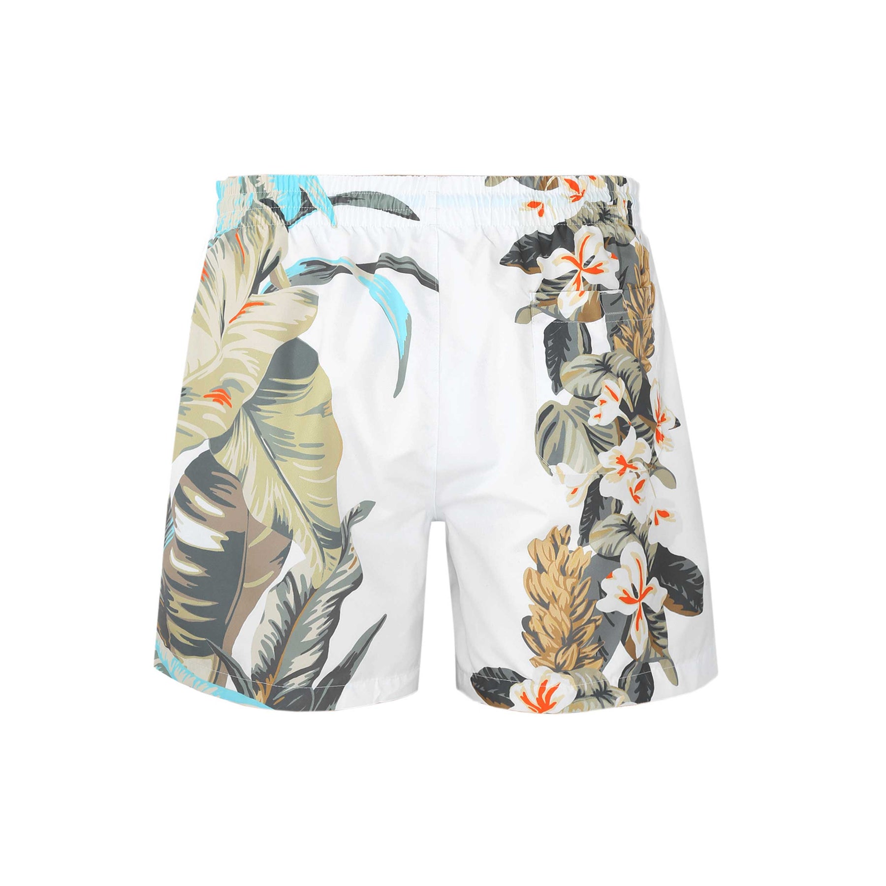 BOSS Rally Swim Short in White Floral Print I BOSS I Norton Barrie
