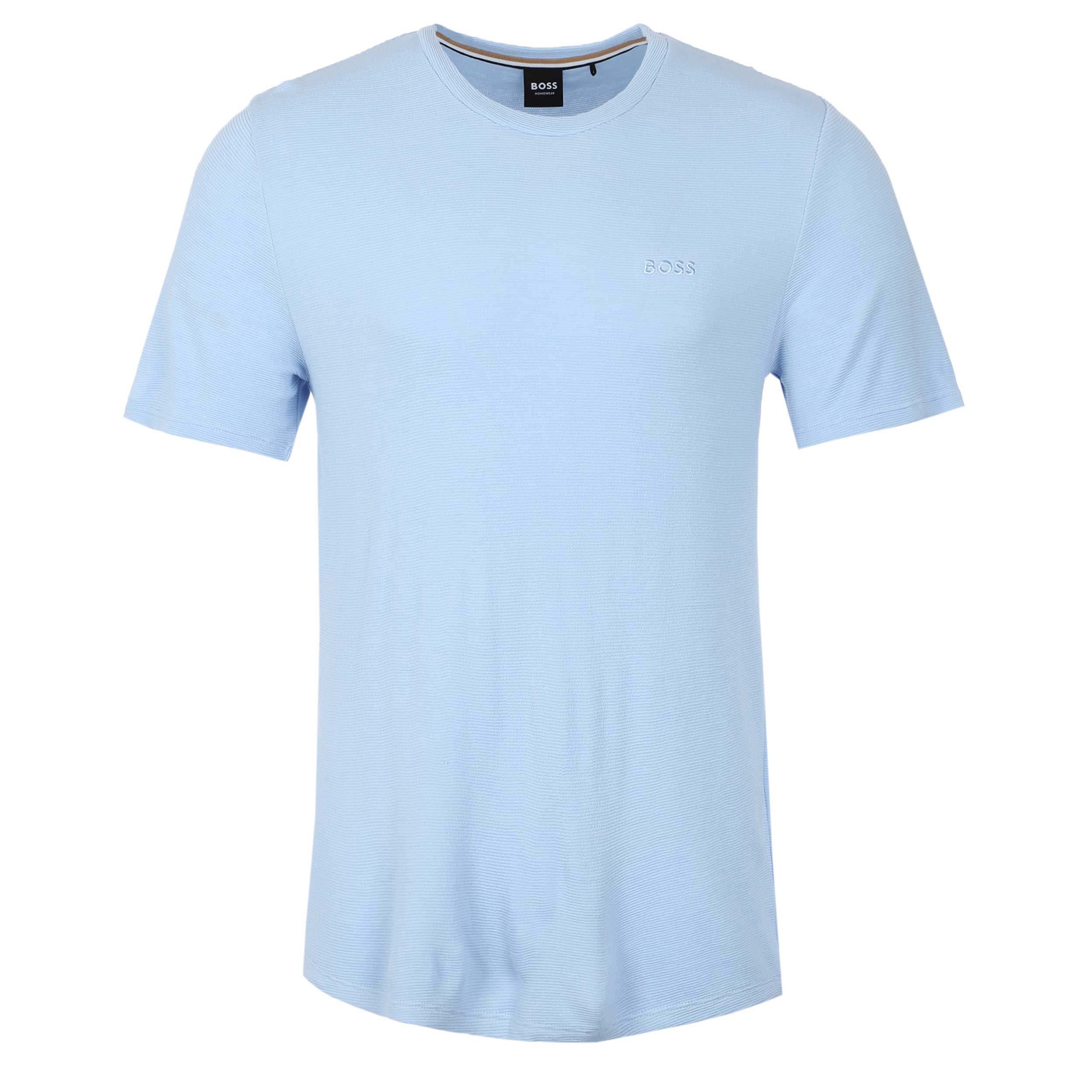 BOSS Rib T-Shirt in Sky Blue | BOSS | Norton Barrie