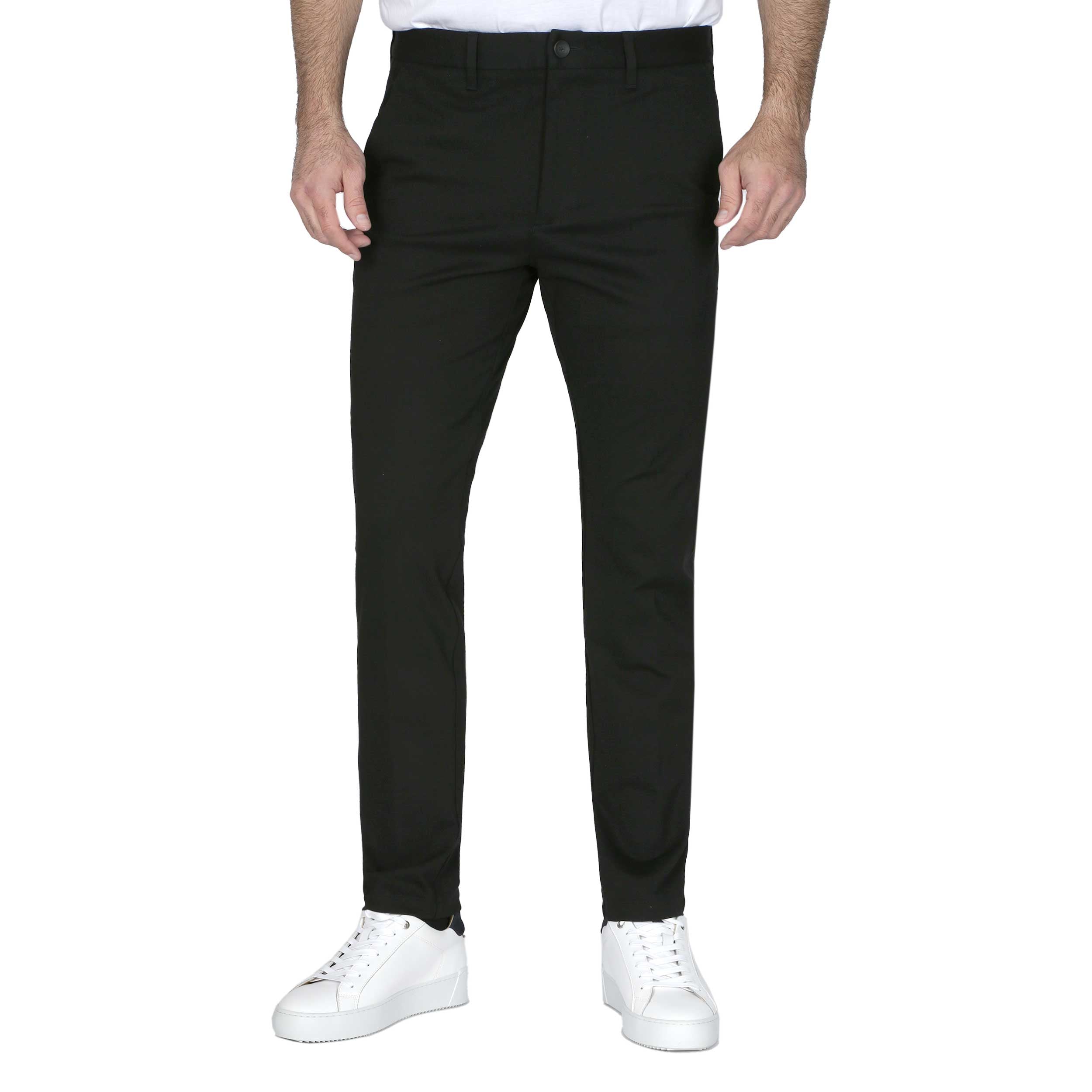 BOSS T Commuter Slim J Trouser in Black | BOSS | Norton Barrie