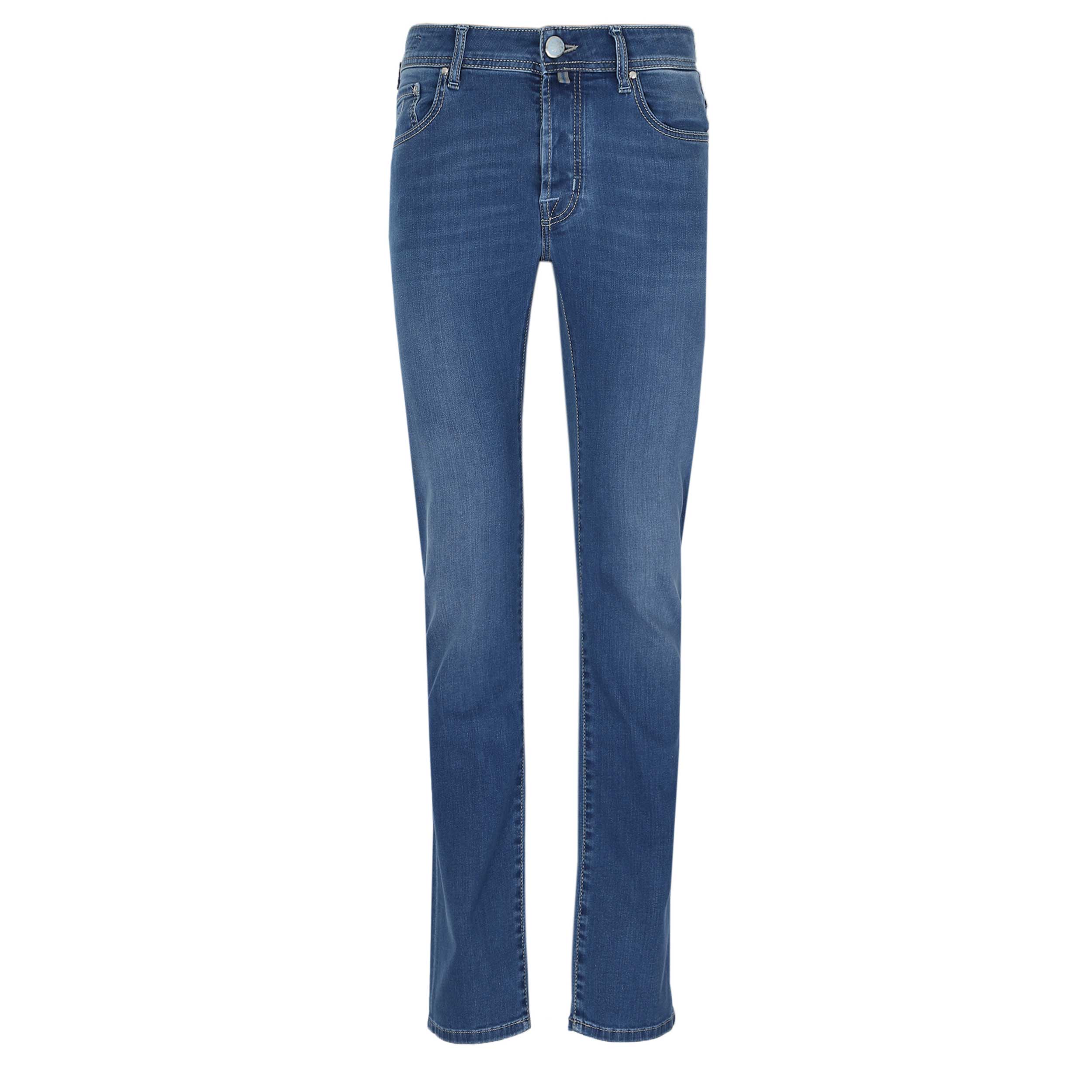 Jacob Cohen Bard Aqua Suede Badge Jean in Light Blue Denim – Norton Barrie