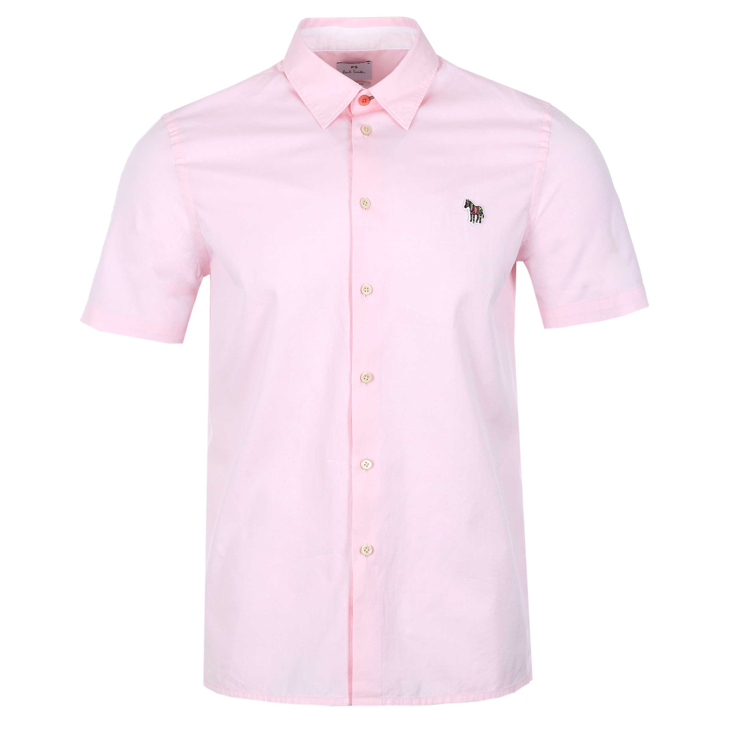 Paul Smith Casual Fit Zeb Badge SS Shirt in Pink | Paul Smith | Norton ...