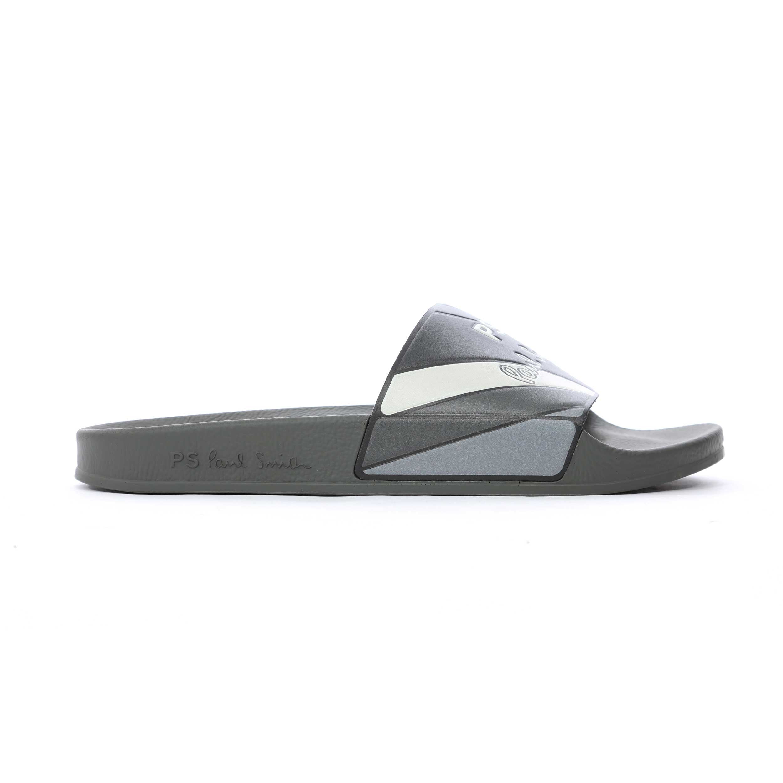 Paul Smith Zed Stripe Slide in Grey | Paul Smith | Norton Barrie