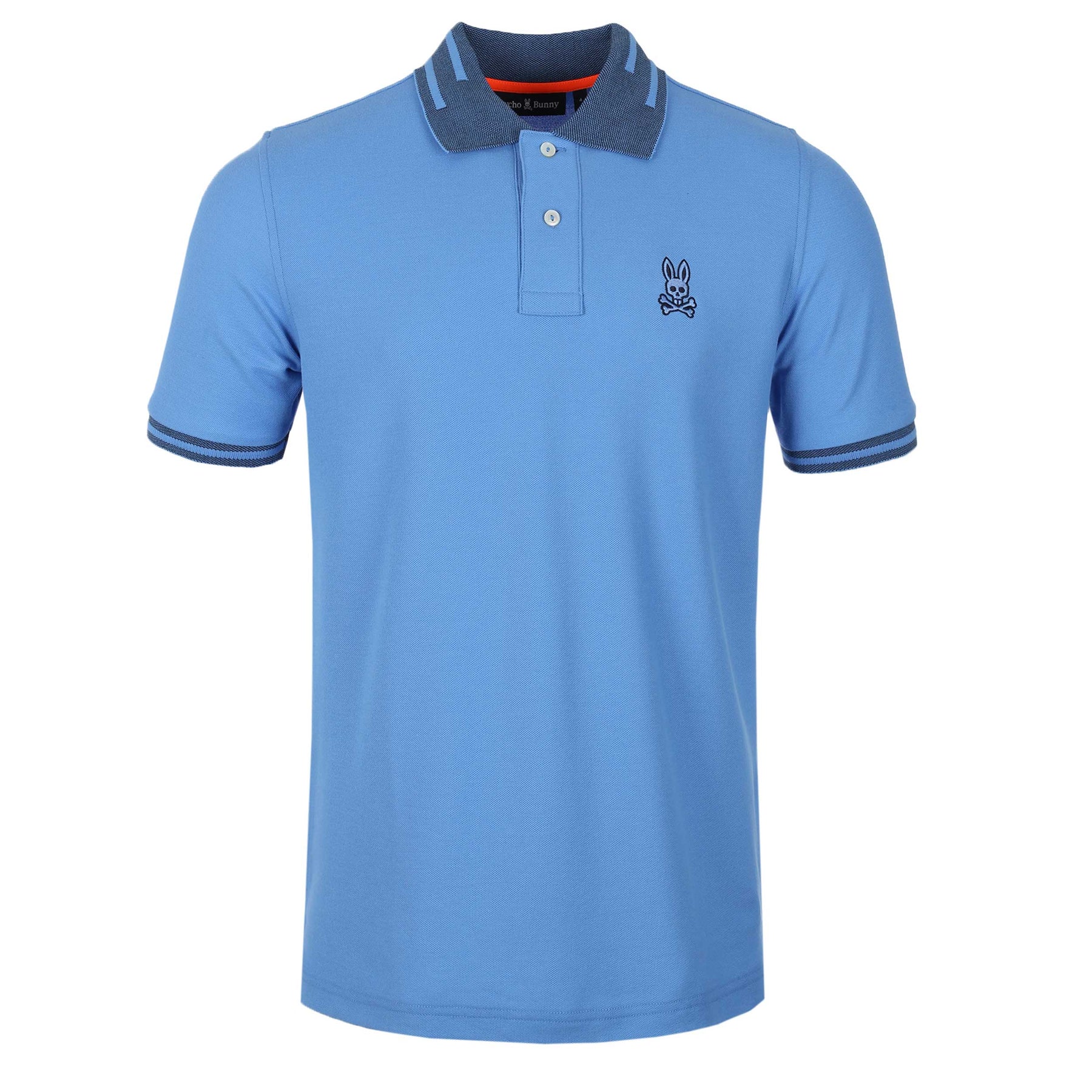 Psycho Bunny Chester Pique Polo Shirt in Mountain Sky | Psycho Bunny ...