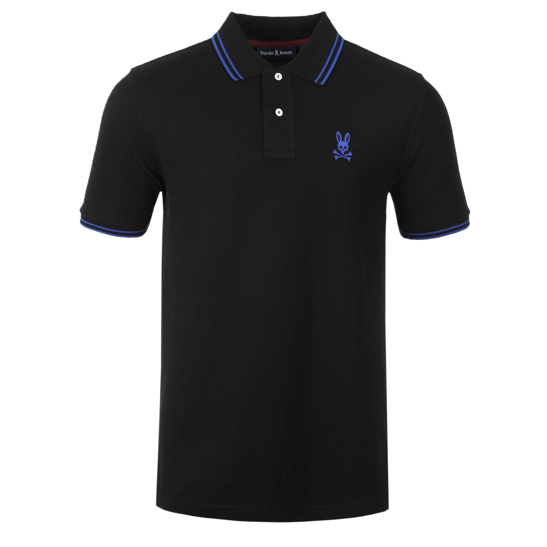 Psycho Bunny Posen Matte Pique Polo Shirt in Black | Psycho Bunny ...