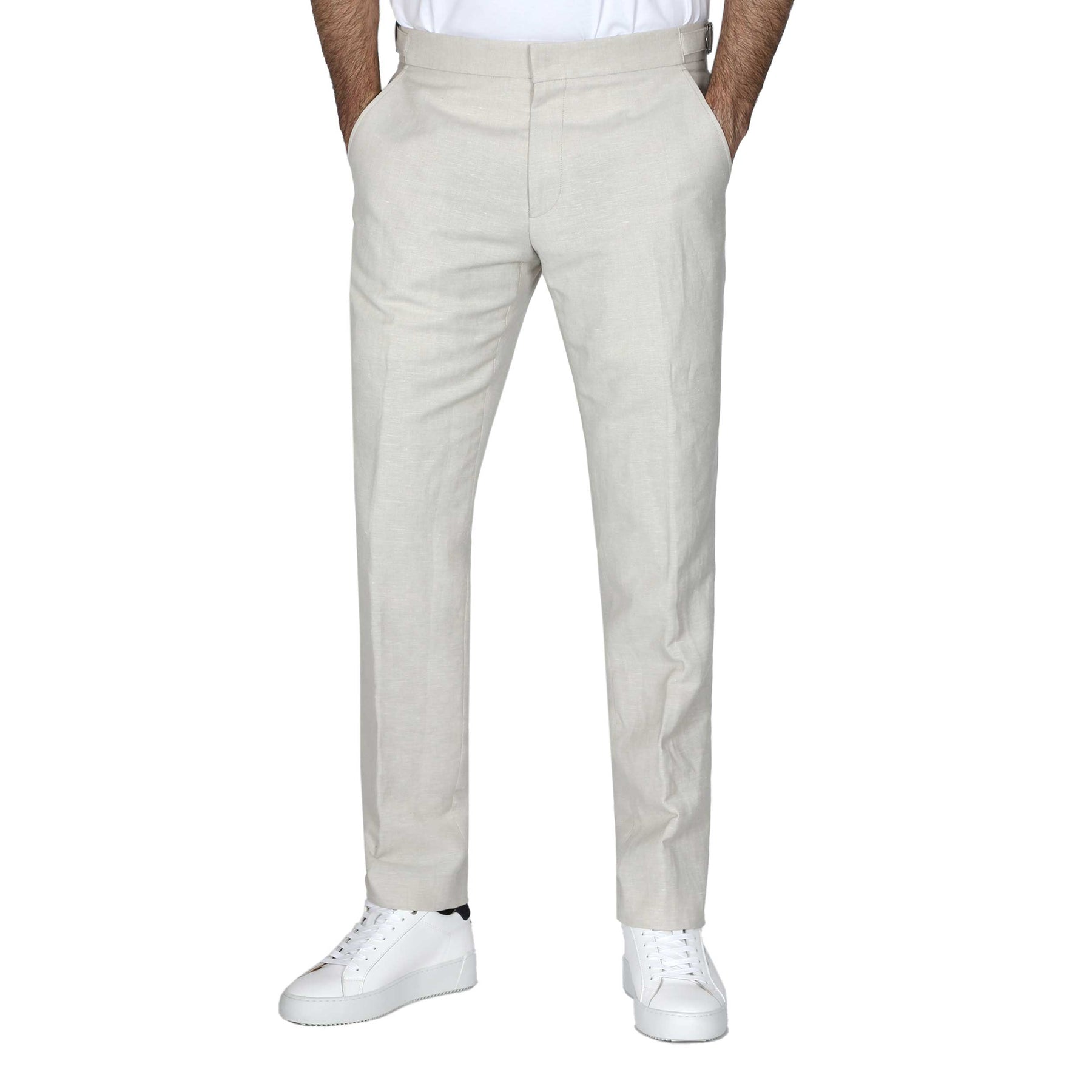 Remus Uomo Massa Linen Trouser in Beige | Remus Uomo – Norton Barrie