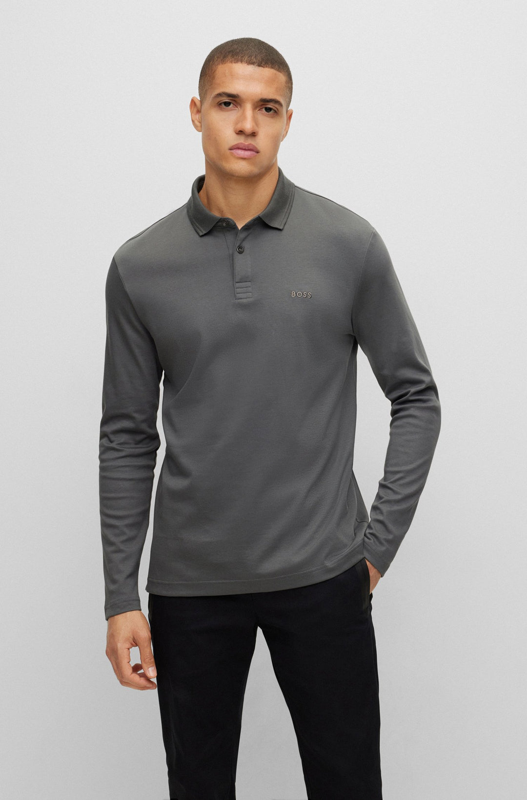Boss pirol long sleeve polo shirt store