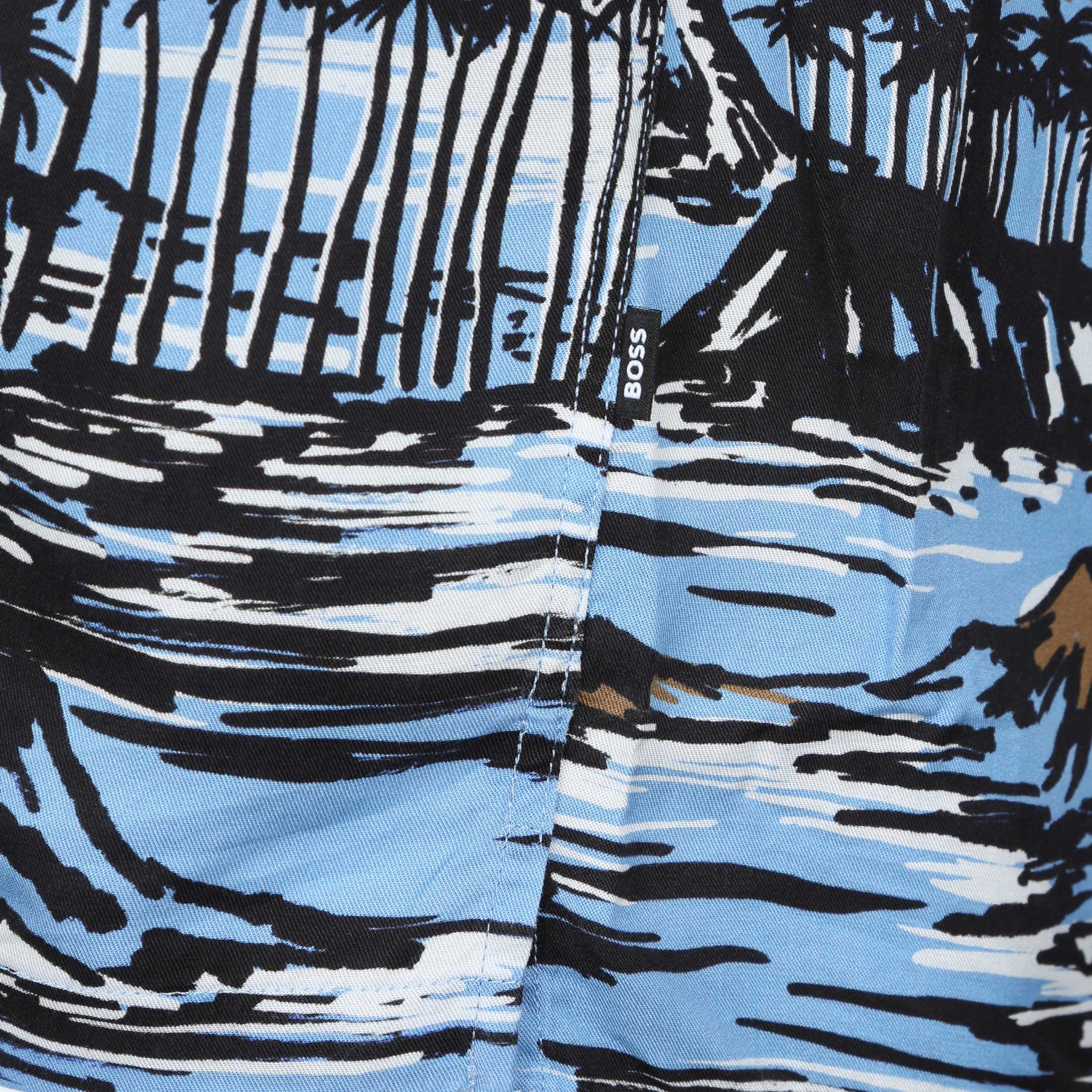 BOSS Lars O SS Shirt in Open Blue | BOSS | Norton Barrie