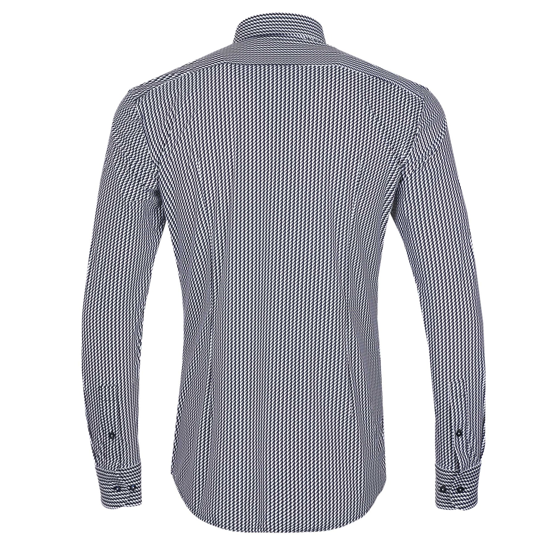 BOSS P Hank Kent C1 222 Shirt in Black & Grey Print | BOSS | Norton Barrie