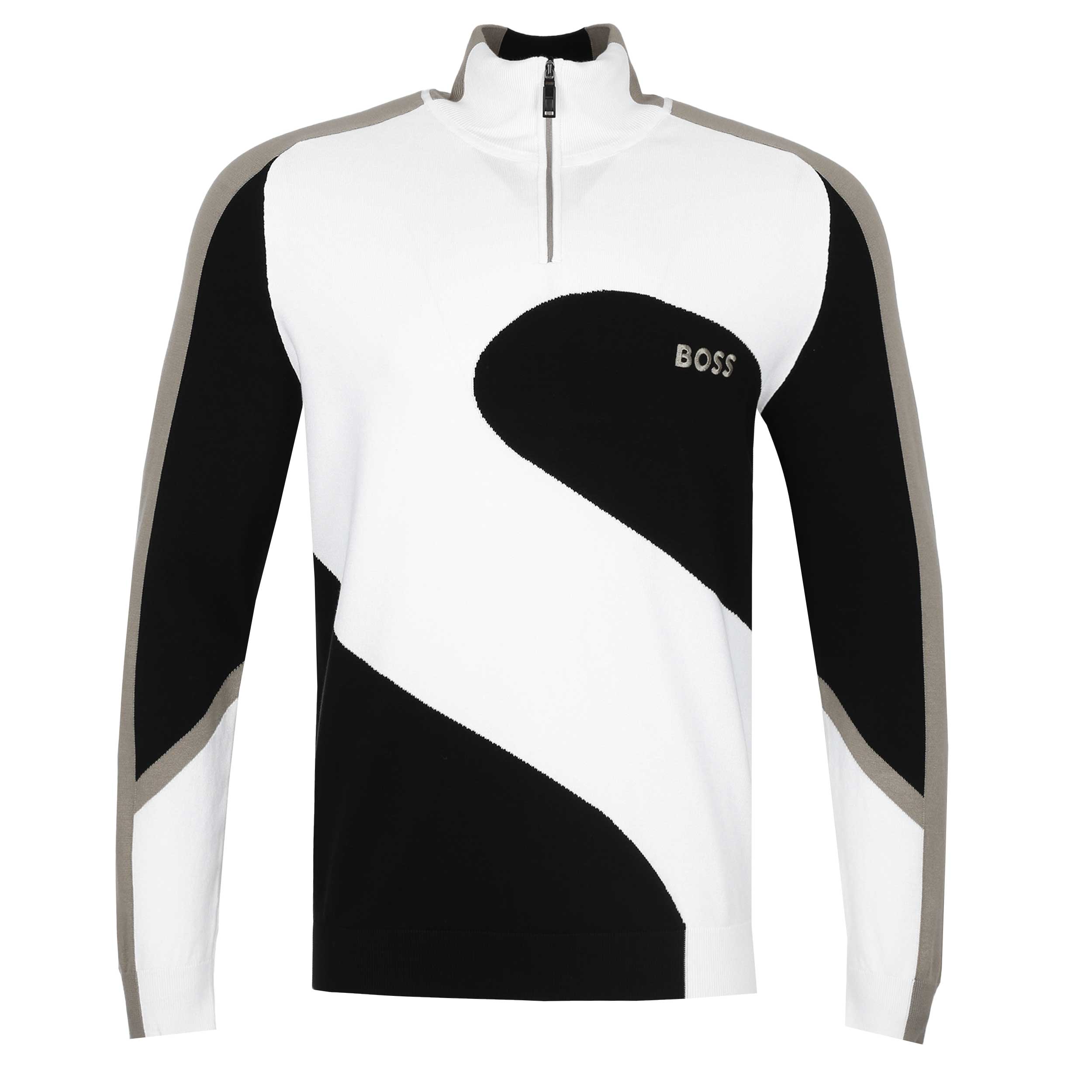 BOSS Zaylor Knitwear in Black & White | BOSS | Norton Barrie