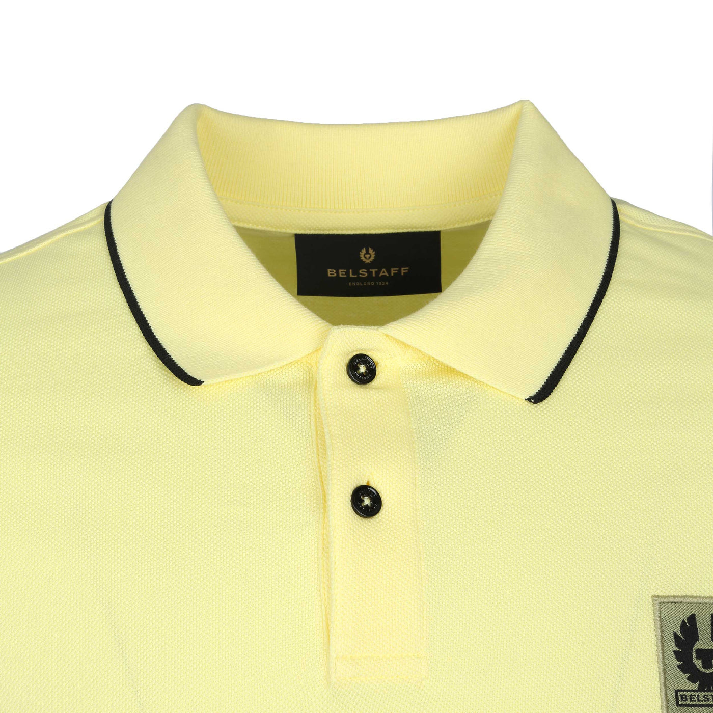Belstaff Tipped Polo Shirt in Lemon Yellow | Belstaff | Norton Barrie