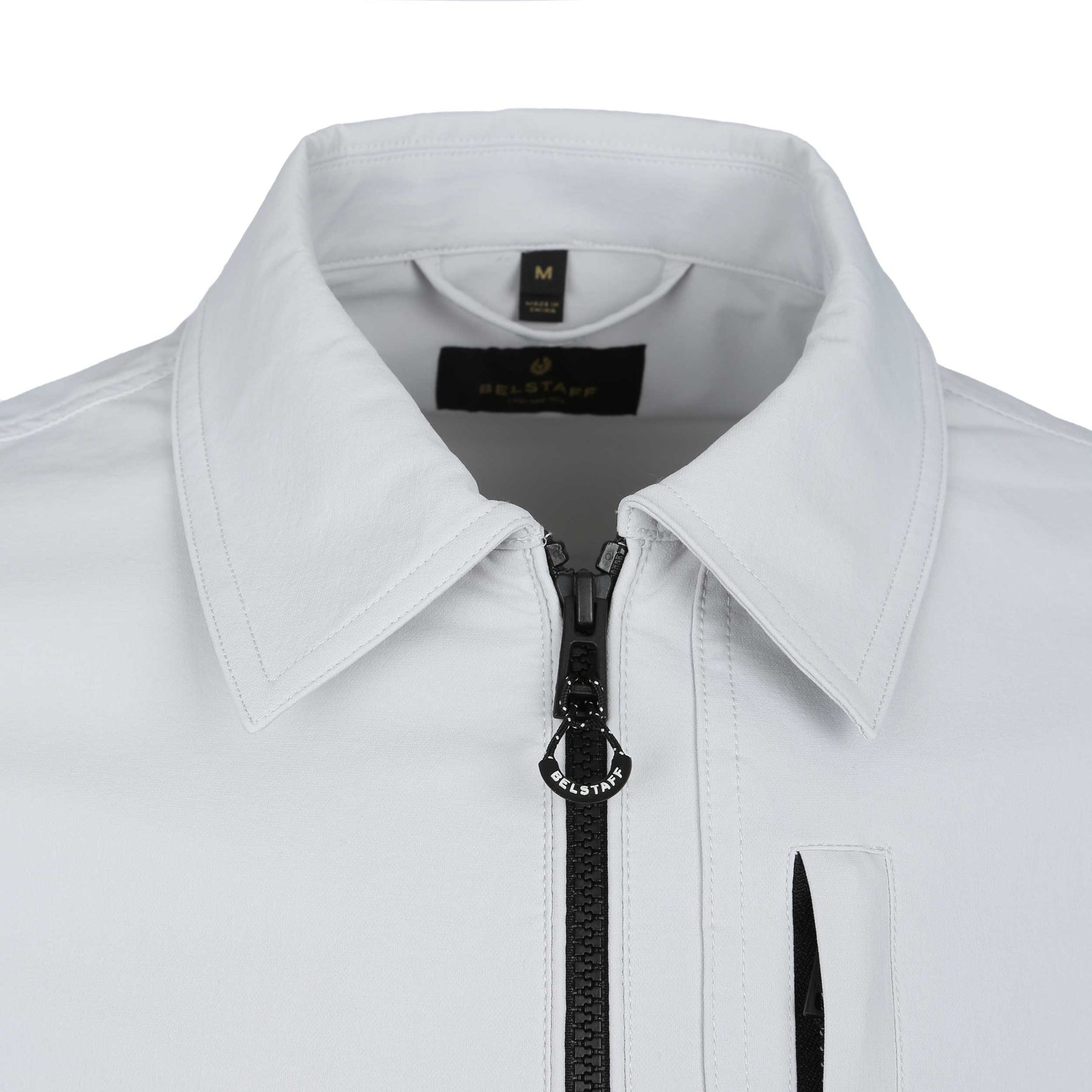 Belstaff Grover Overshirt in Pearl Grey | Belstaff | Norton Barrie