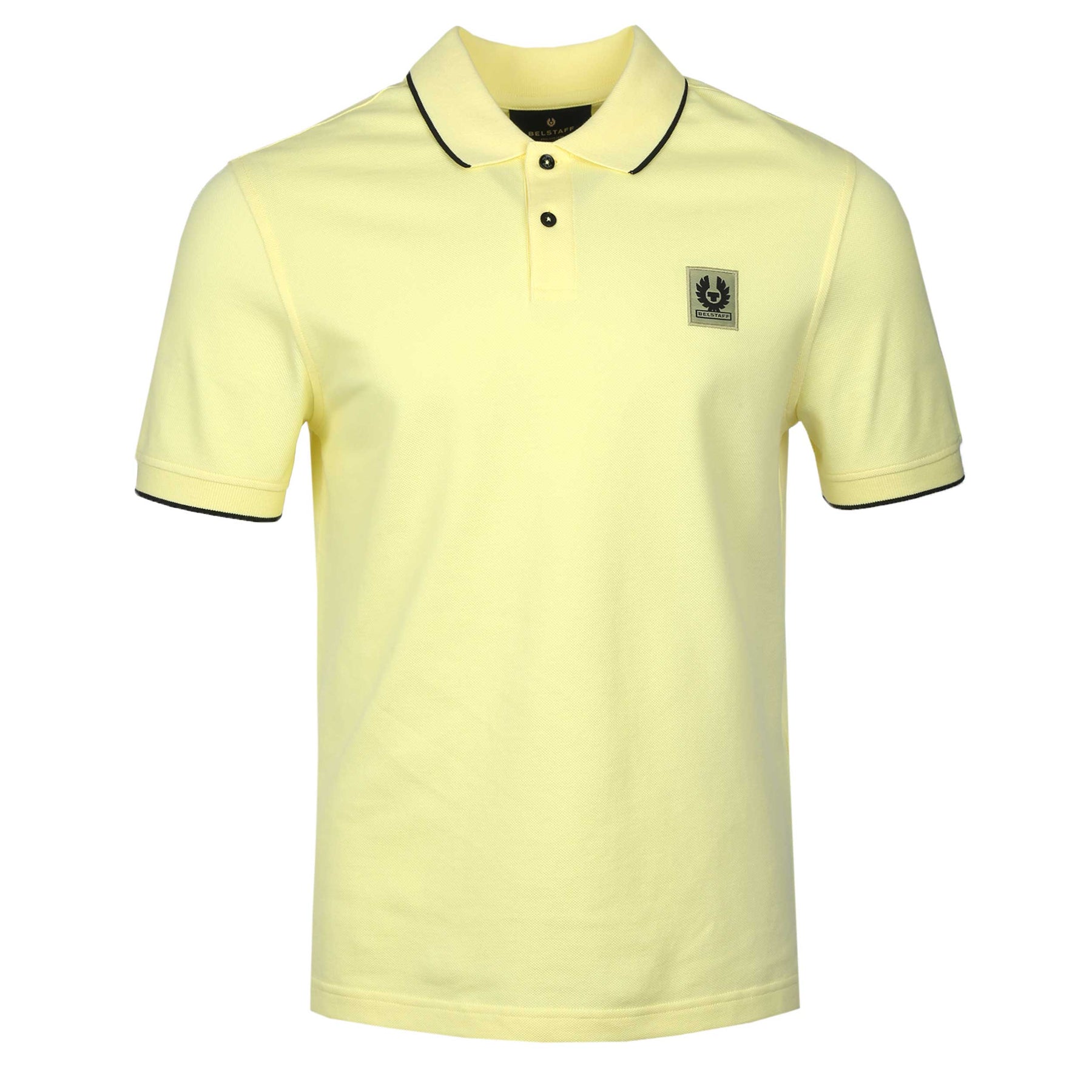 Belstaff Tipped Polo Shirt in Lemon Yellow | Belstaff | Norton Barrie