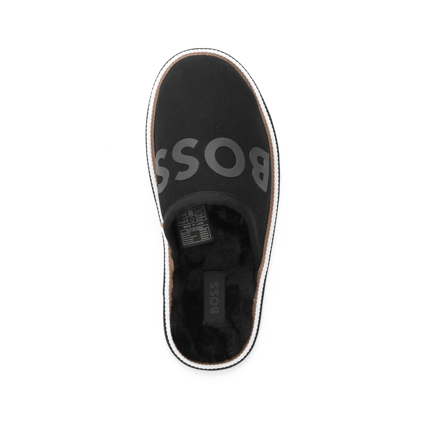 BOSS Home Slid mflg Slipper in Black | BOSS | Norton Barrie