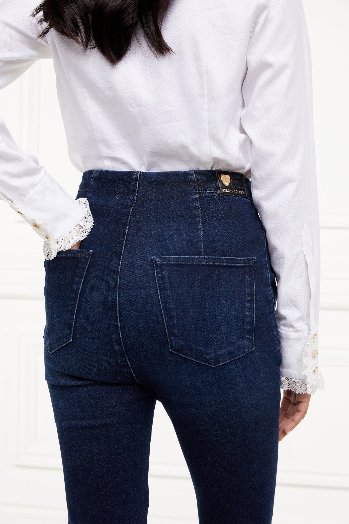 Holland Cooper Amoria Flared Jean in Deep Indigo – Norton Barrie