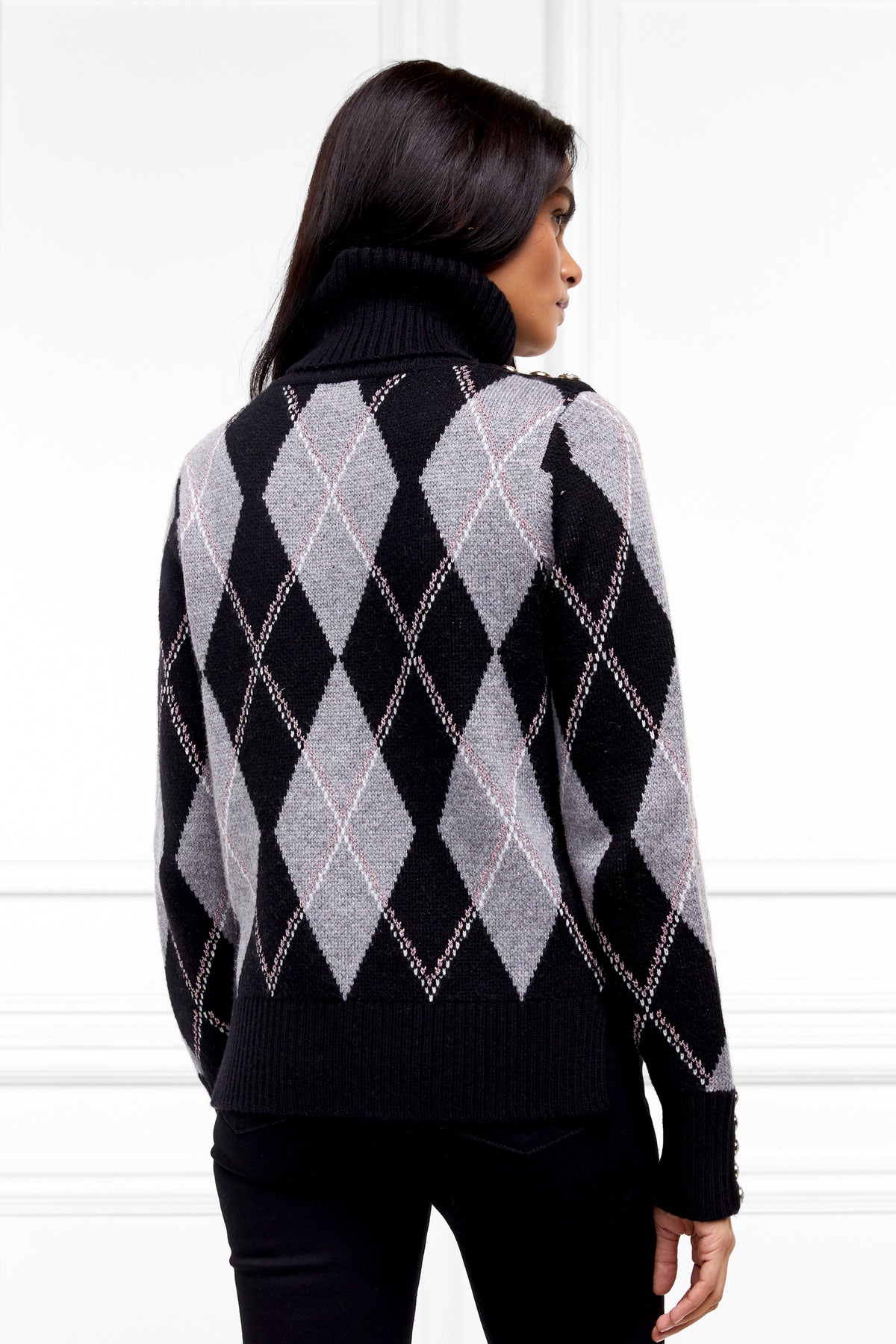 Holland Cooper Heritage Knit Jumper in Mono Pink | Holland Cooper ...