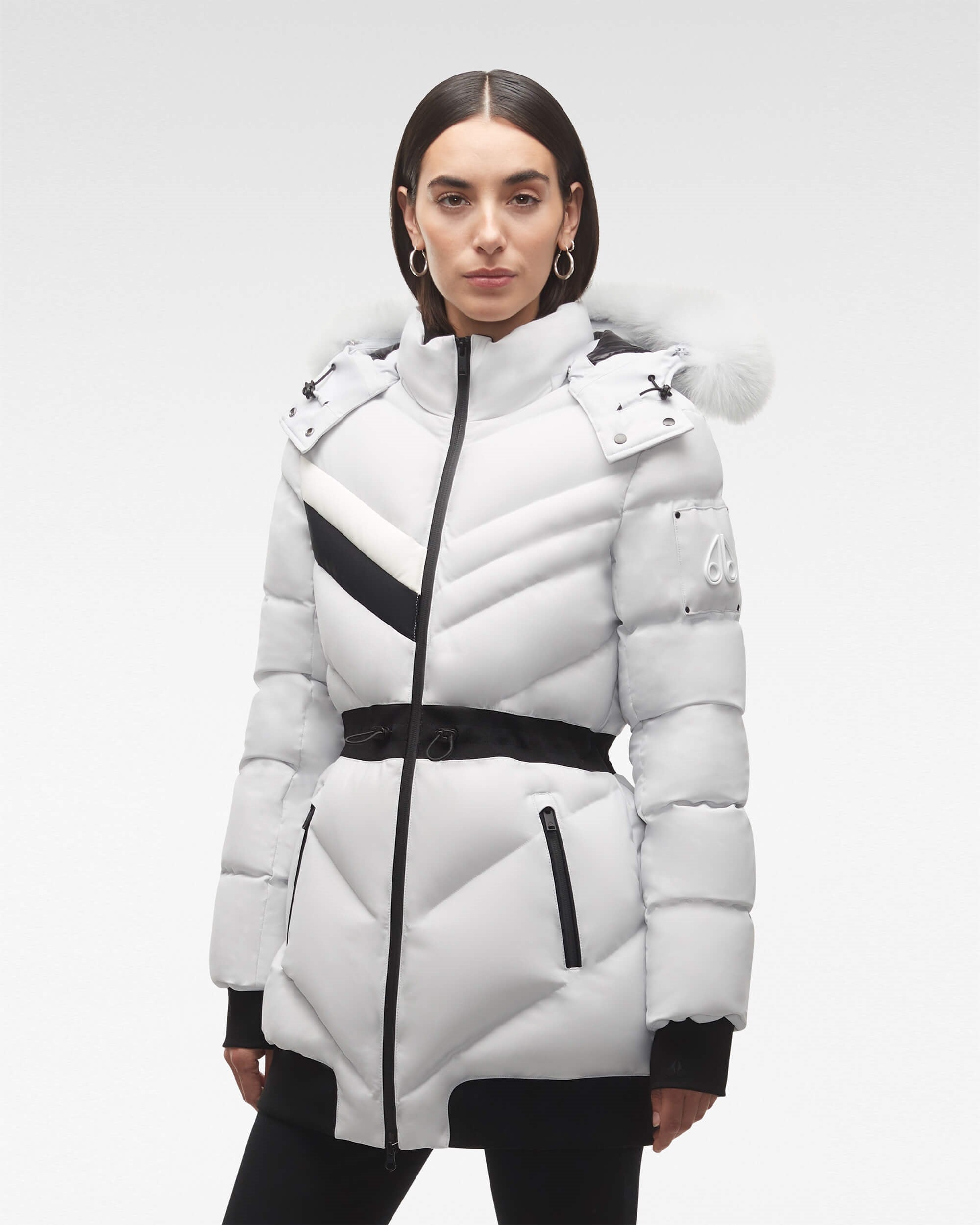 Moose Knuckles Cambria Ladies Jacket in Arctic White | Moose Knuckles ...