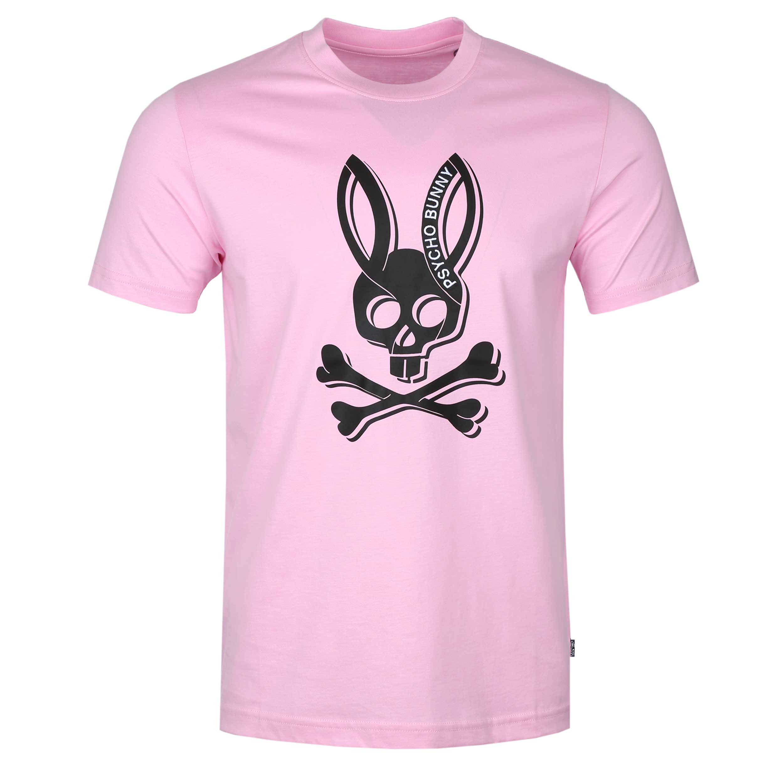 Psycho Bunny Serge Graphic T Shirt in Pure Pink | Psycho Bunny | Norton ...