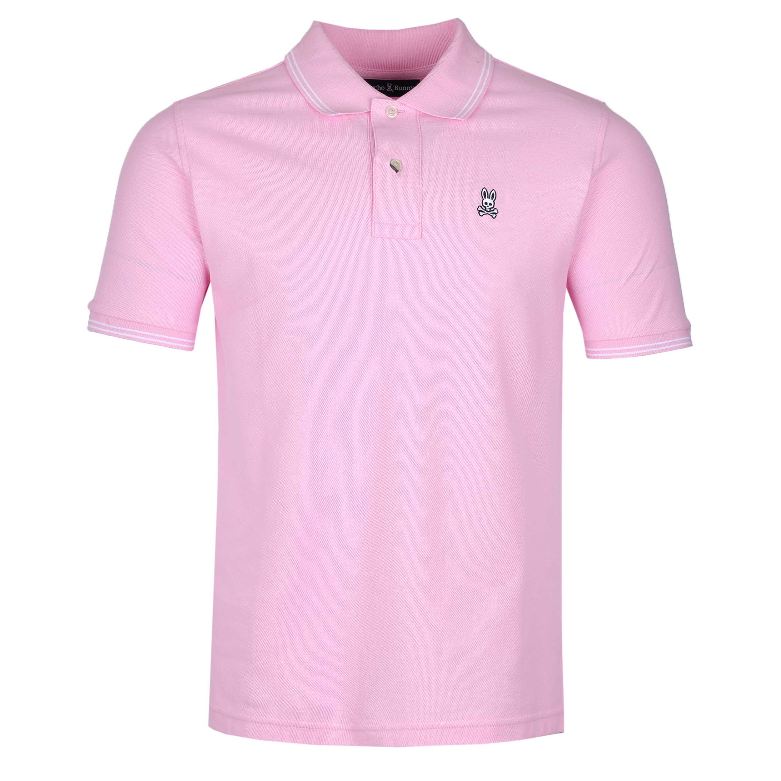Psycho Bunny Speed Pique Polo Shirt in Pure Pink | Psycho Bunny ...