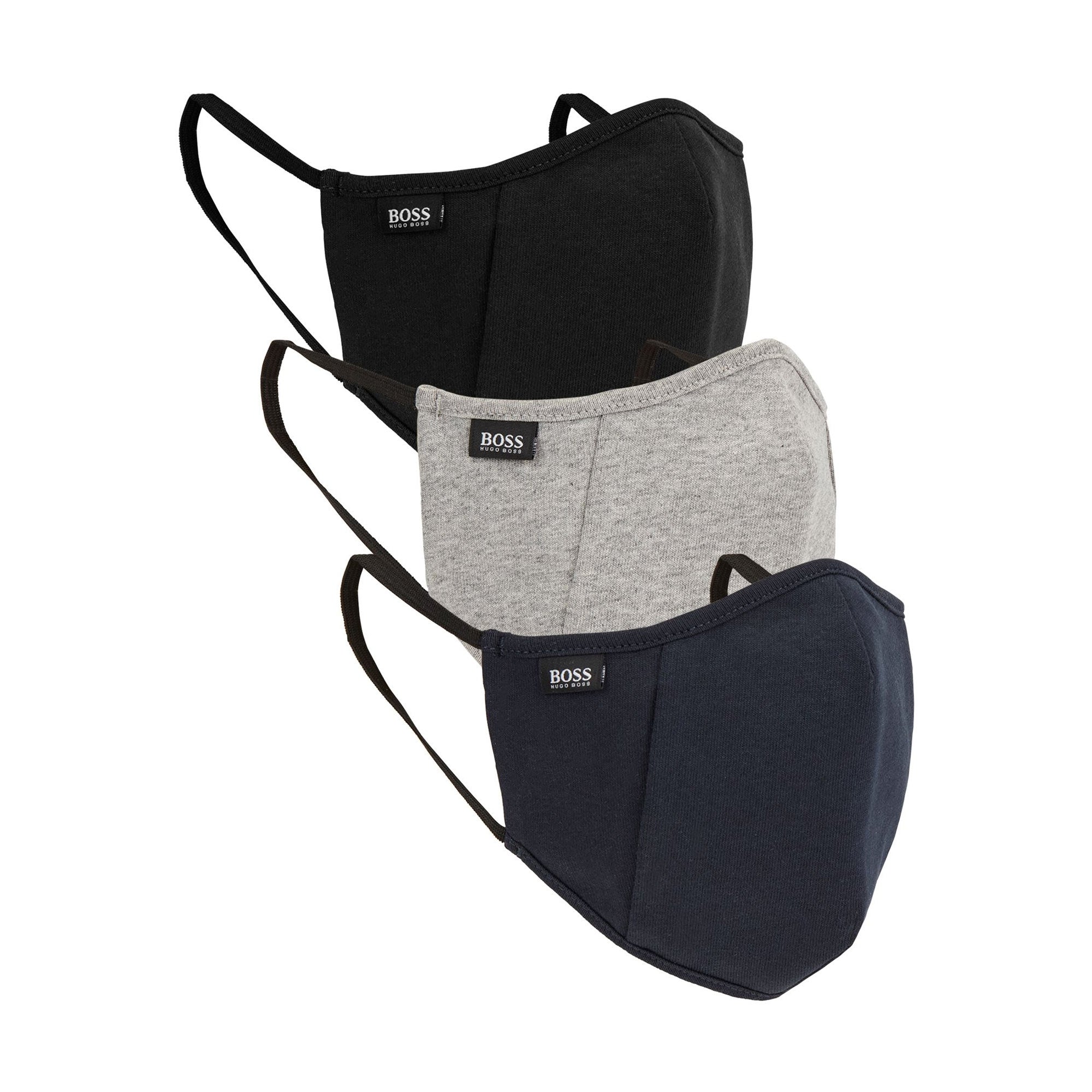 BOSS Mask Triple X-M Face Mask in Black, Navy & Grey I BOSS I Norton Barrie