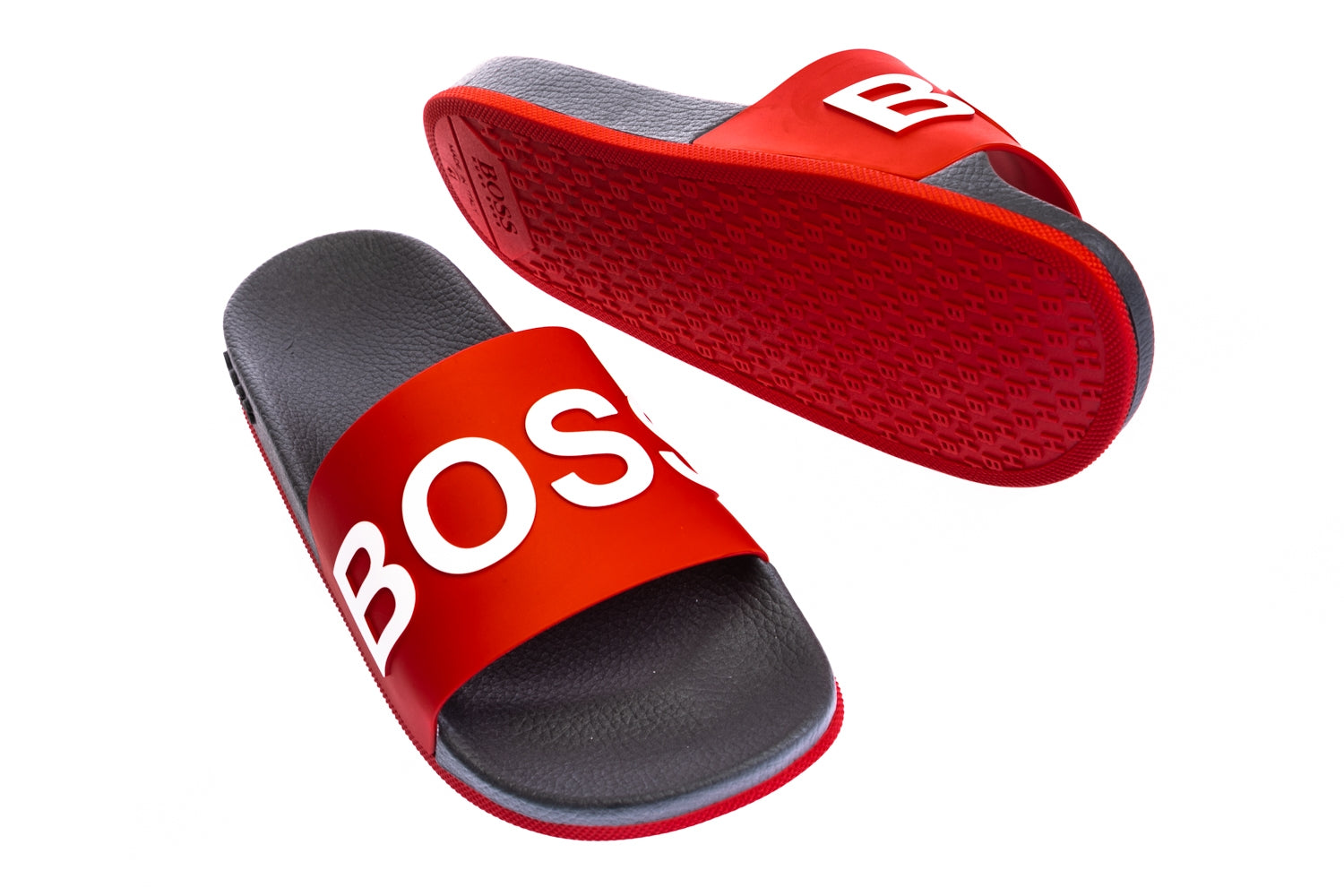 BOSS Bay_Slid_rblg2 Slide in Red & Navy I BOSS I Norton Barrie