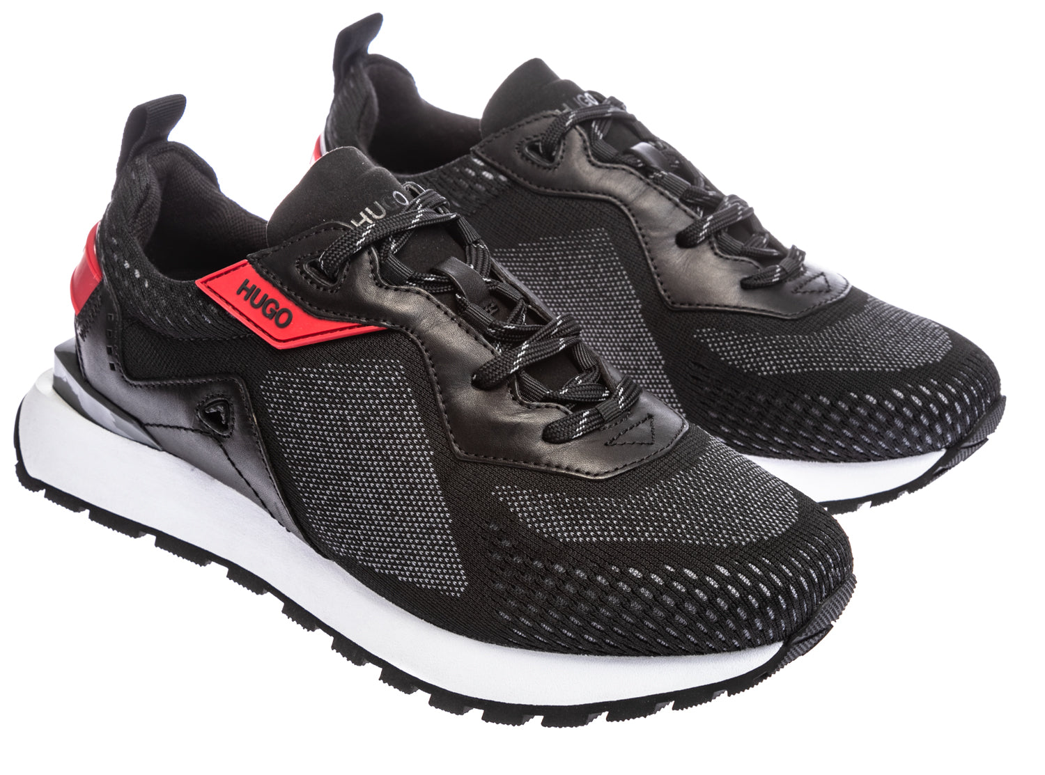 HUGO Cubite_Runn Trainer in Black | HUGO | Norton Barrie